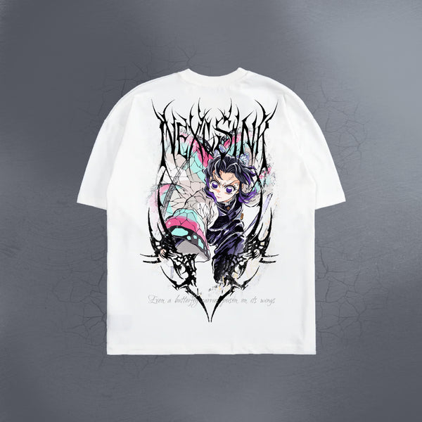 BUTTERFLY POISON WHITE TEE – Nexus ink